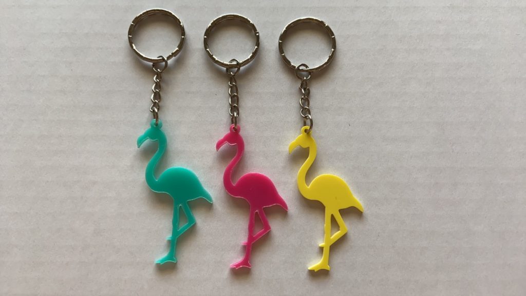 Flamingo keychain - Let's Jive